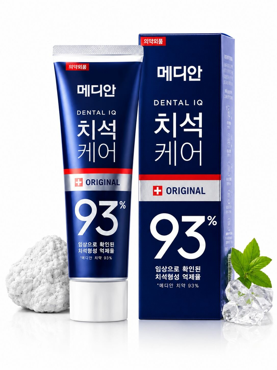 Зубная паста Median Dental IQ 93% Original с цеолитом, корейская паста для всей семьи, ежедневный уход и свежесть дыхания
