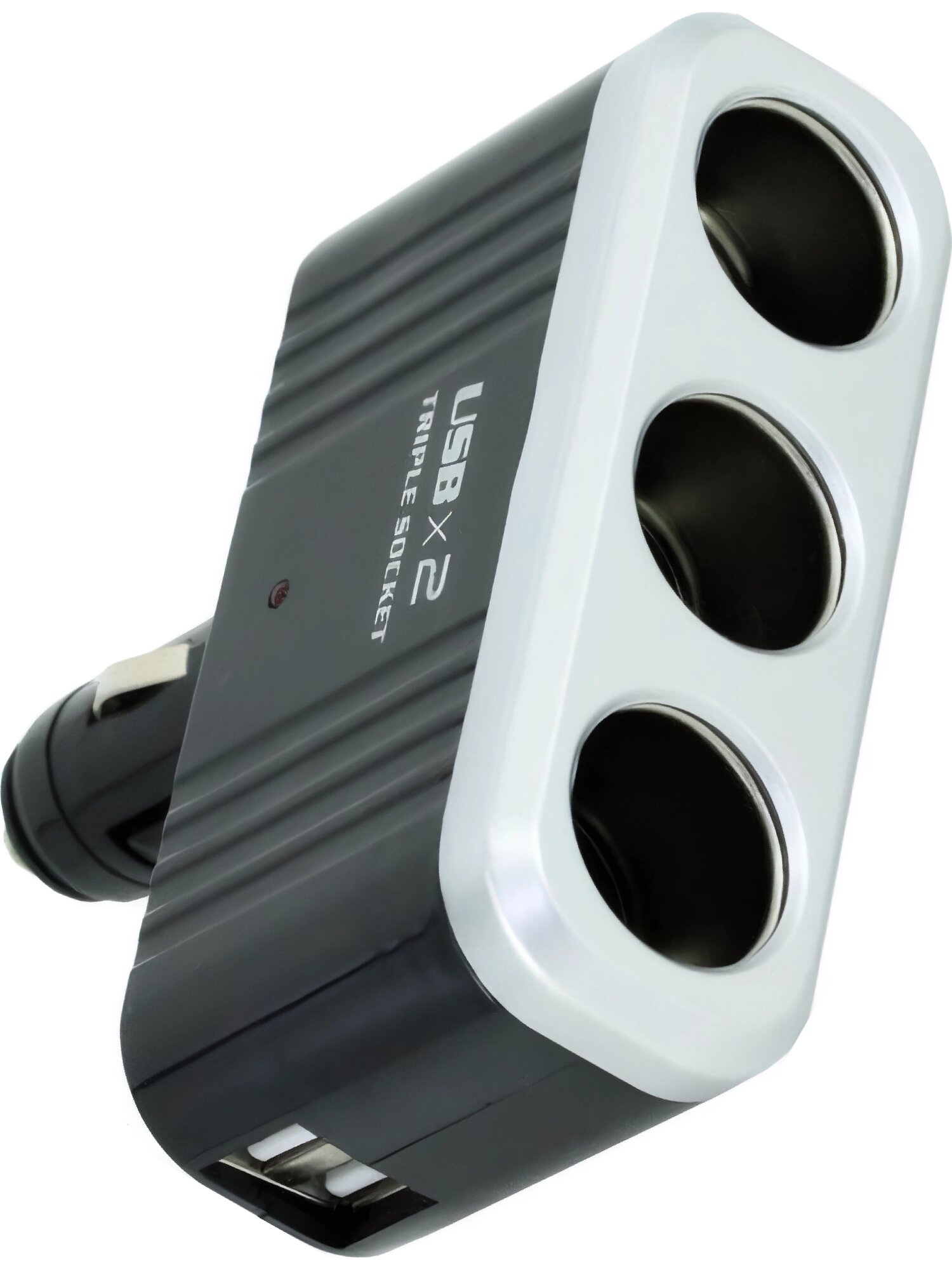 Разветвитель Автостор WF-0016 3 разъема 2 usb