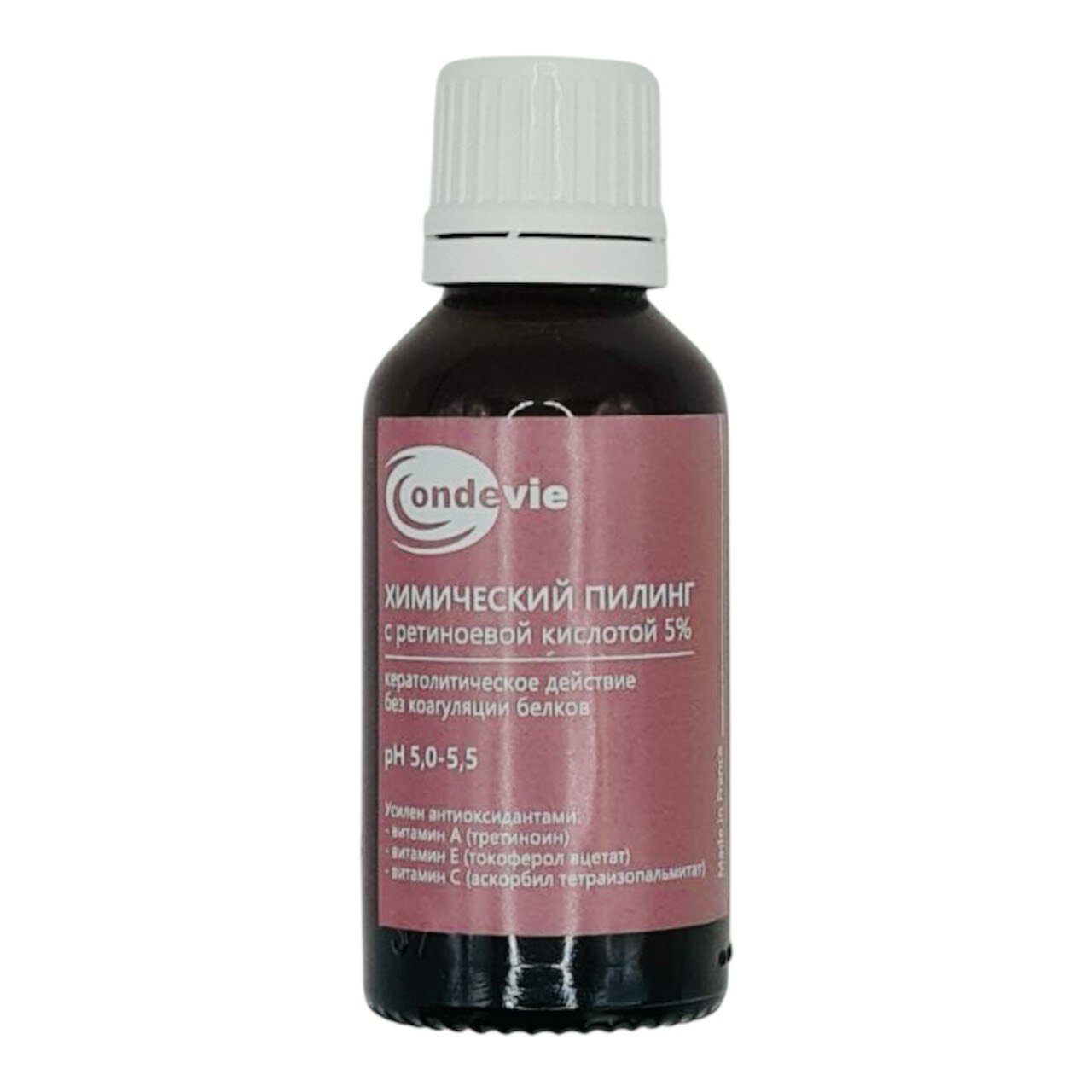 Ondevie Химический пилинг с Ретиноевой кислотой Chemical Peeling With Retinol Acid 5%, 30 мл (без пипетки)