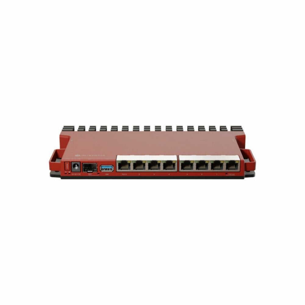 Маршрутизатор MIKROTIK L009UiGS-RM (8x1000Mbs LAN, 1xSFP, 1xPoE-in, 1xPoE-out) (L009UiGS-RM)