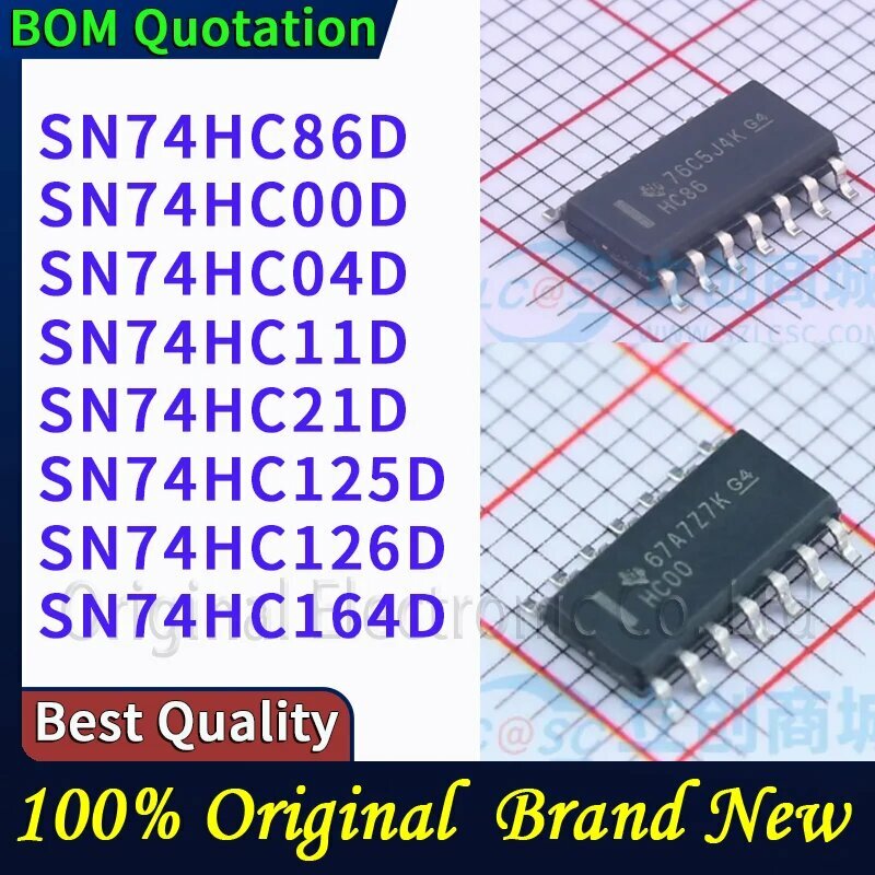 Комплектующие для ноутбука SN74HC86D SN74HC00D SN74HC04D SN74HC11D SN74HC21D 20pcs SN74HC164D