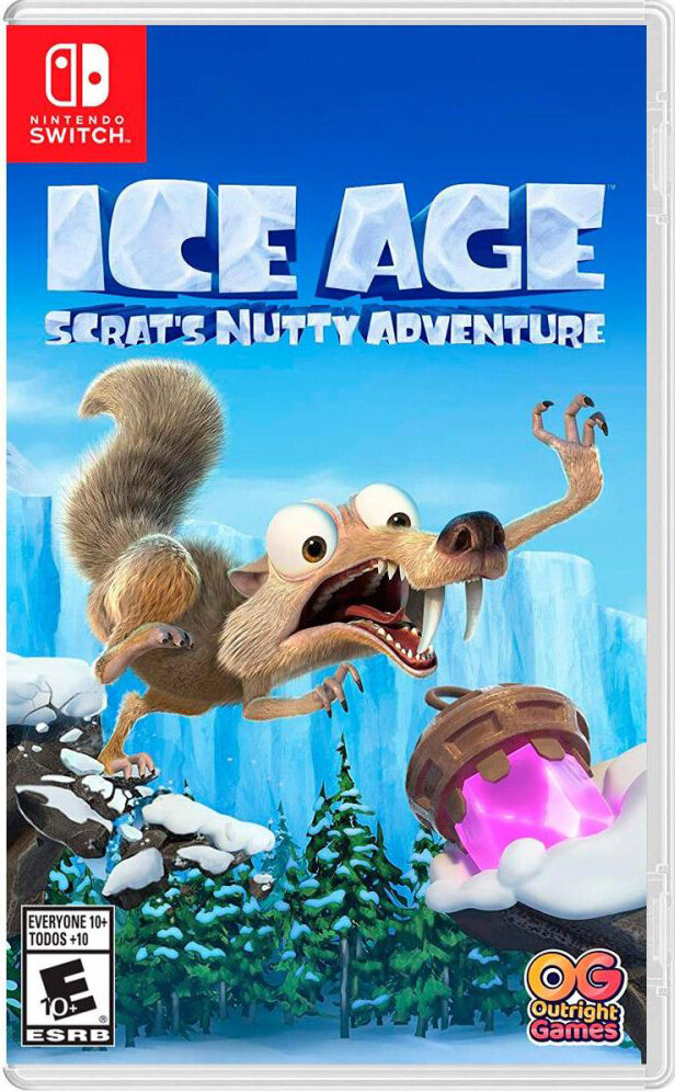 Игра Ледниковый период: Сумасшедшее приключение Скрэта (Ice Age Scrat's Nutty Adventure) (Nintendo Switch, Русские субтитры)