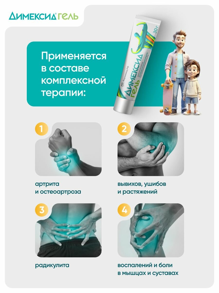 Димексид, гель 25%, 30 г — фото 1