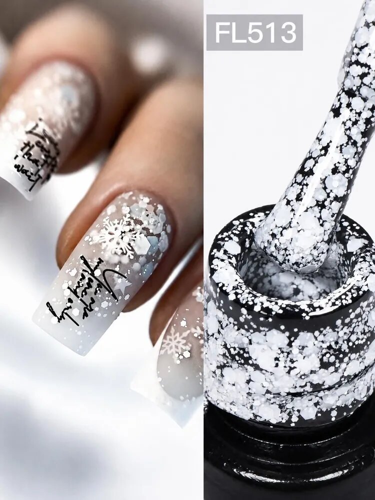 Снежинка гель-лак для ногтей 7ml: для LED/UV ламп, маникюр, Легко использовать