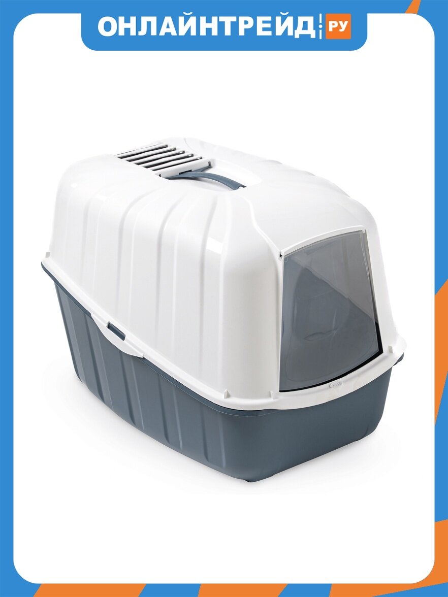 Био-туалет для кошек Mps KOMODA 54х39х40h см с совком, синий