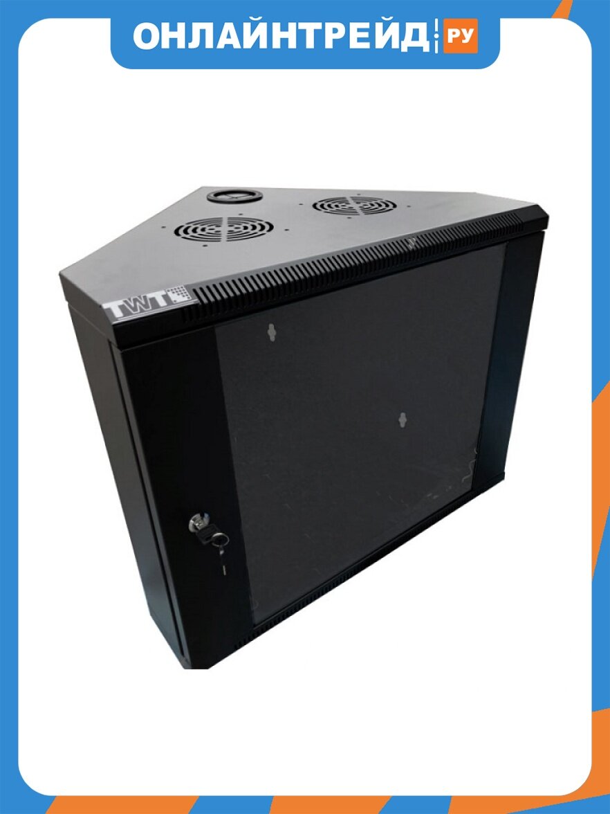 Шкаф настенный Lanmaster TWT-CBWTG-6U-6x6-BK, 6U, 600x600, черный