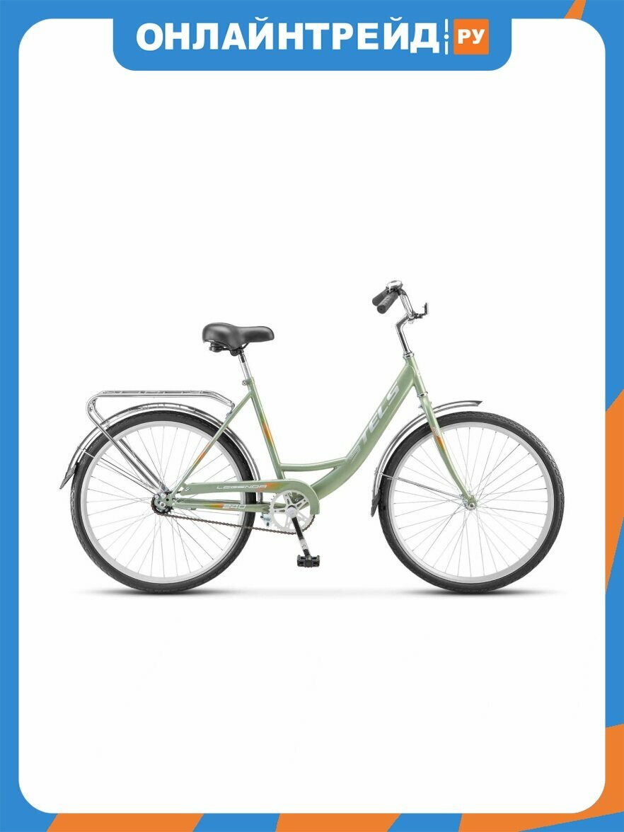 Женский велосипед Stels 26" Legenda 240 C Z010 Оливковый 2025 (без корзины) (М)