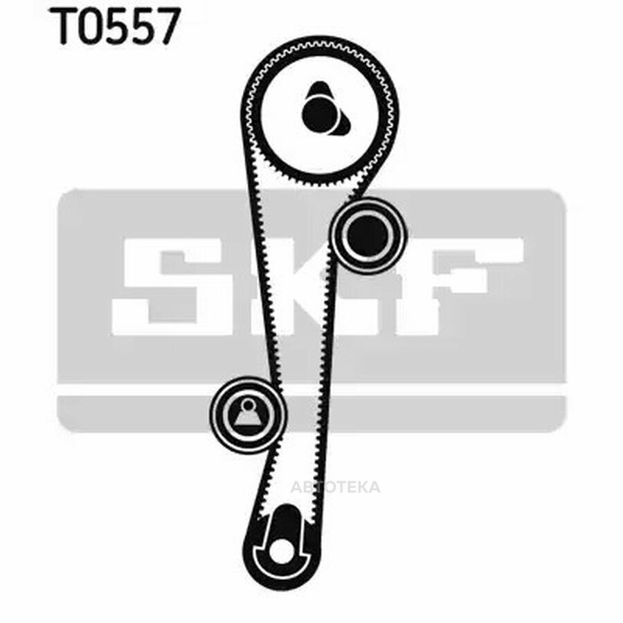 Ремкомплект ГРМ HYUNDAI GETZ (2002-2011)/ ELANTRA III (XD) (2000-2009)/ ACCENT LC (тагаз) (1999-2012) KIA RIO II (2005-2011)/ CERATO I (2004-2009) SKF VKMA95632