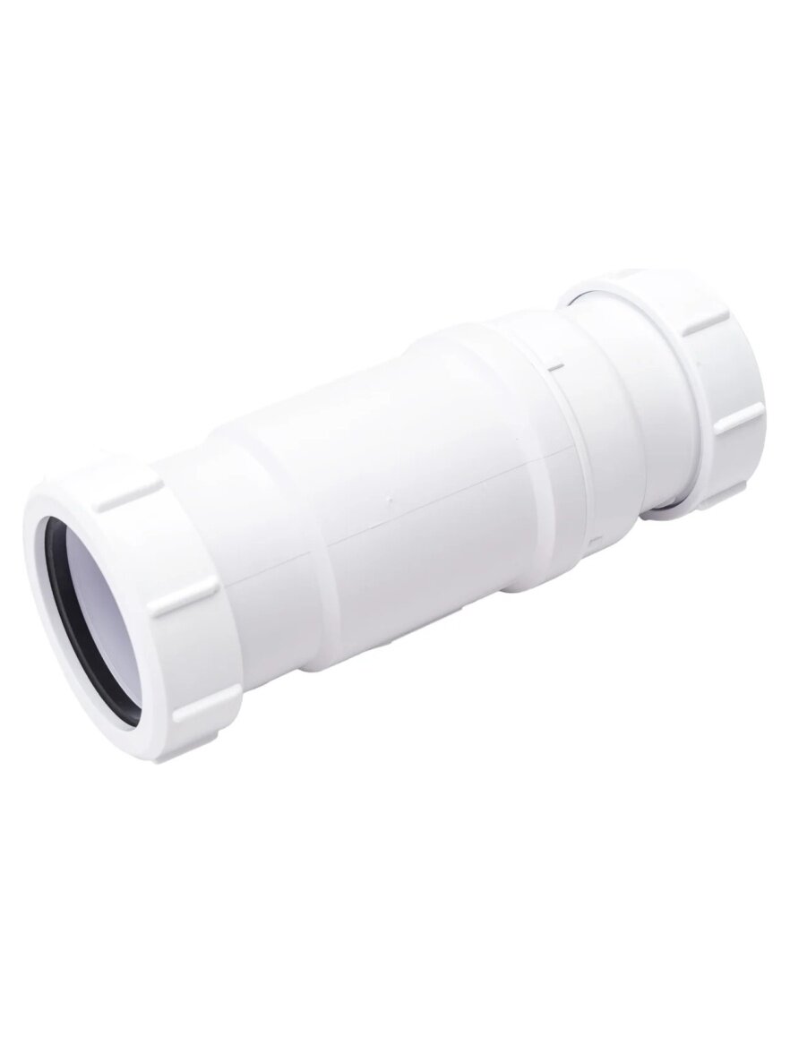Клапан Mcalpine MRNRV50C-PB, вход 50 мм, выход 50 мм, компрес, самозакрывающийся сливной ("сухой" сифон)