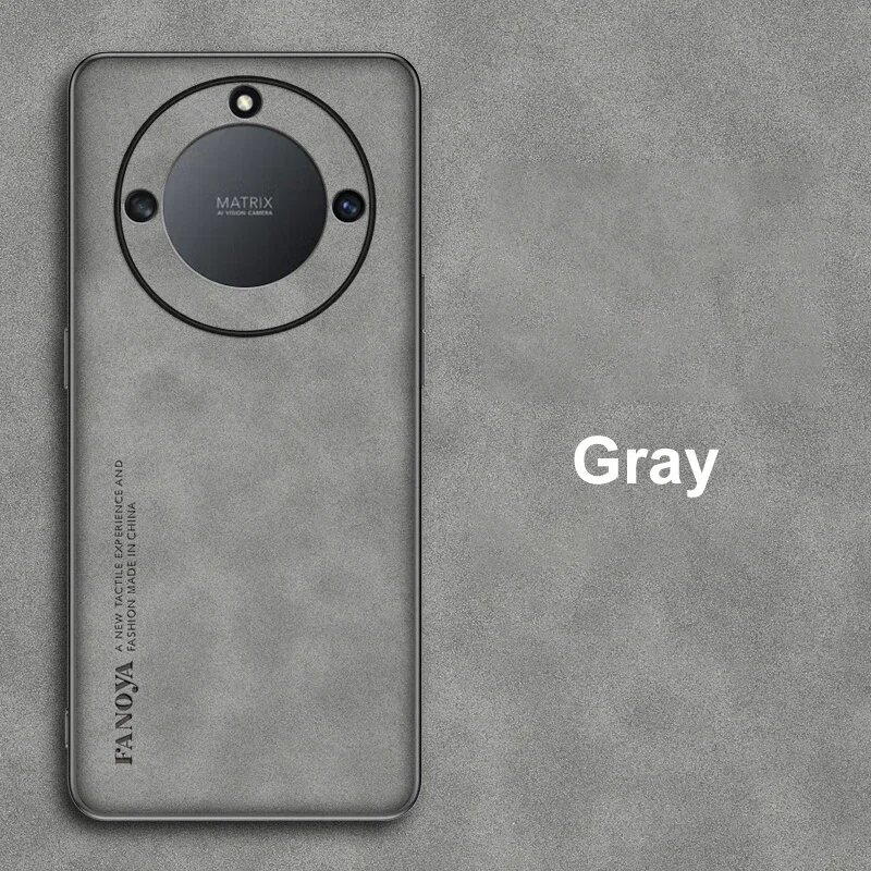 Роскошный чехол из искусственной кожи для Honor X40 GT X10 X30 Max Серый, Gray, For Honor X40 GT