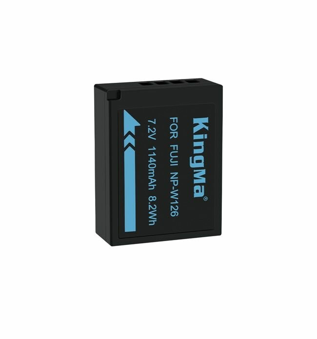 Аккумулятор для Fujifilm X-T30, X-E4, X-H1, X-Pro3, X-T100, X-M1 / KingMa NP-W126 (1140mAh) + защитный кейс для беззеркальных камер