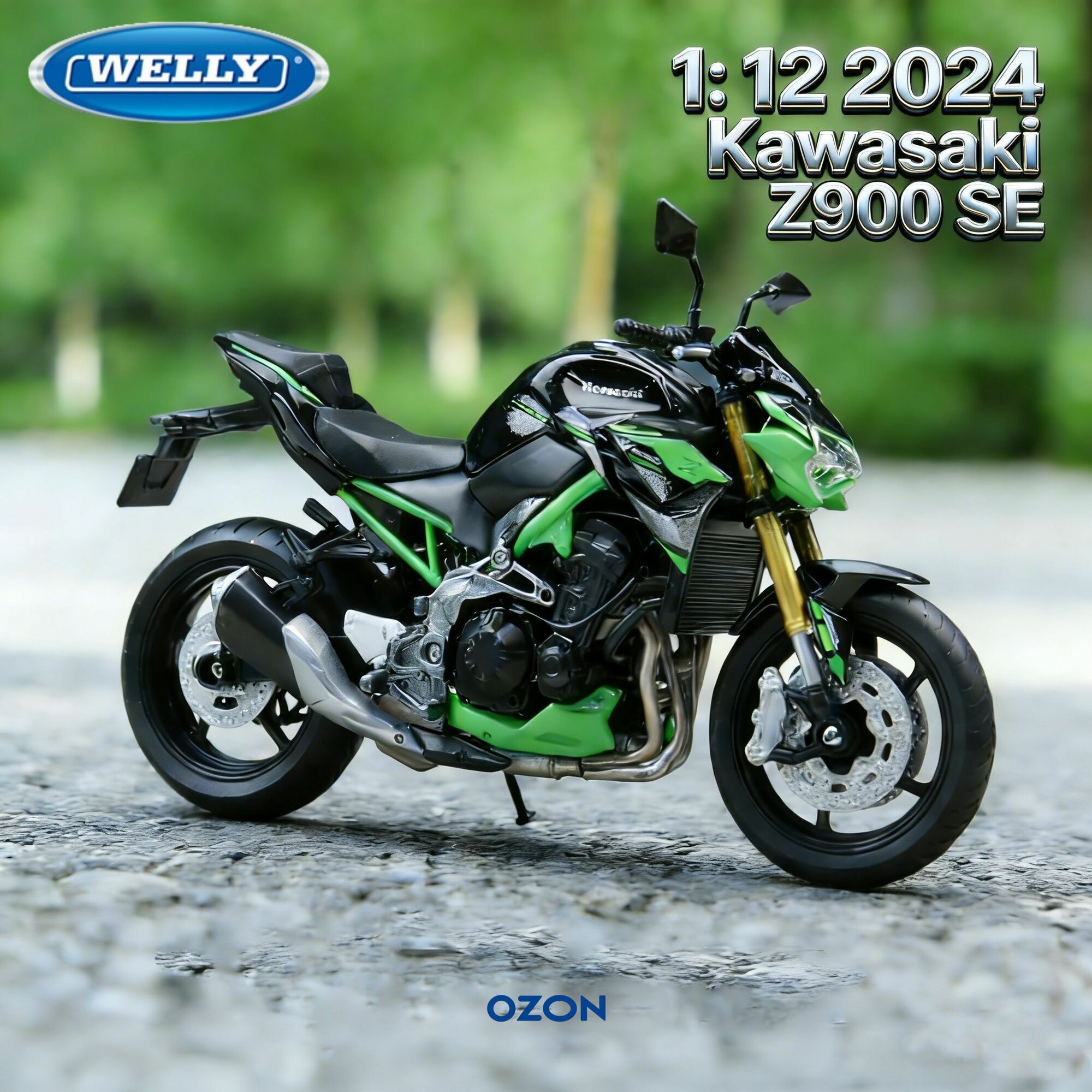 Миниатюрная модель мотоцикл из литого металла Кавасаки Z900 SE модель автомобиля Игрушки 1:12 Kawasaki Z900 SE, WELLY