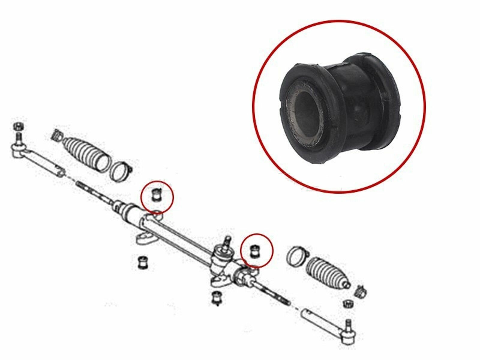 Втулка рулевой рейки Toyota Corolla (E150) 06-13 / Corolla Fielder (E140) 06-12 / Vista 98-03
