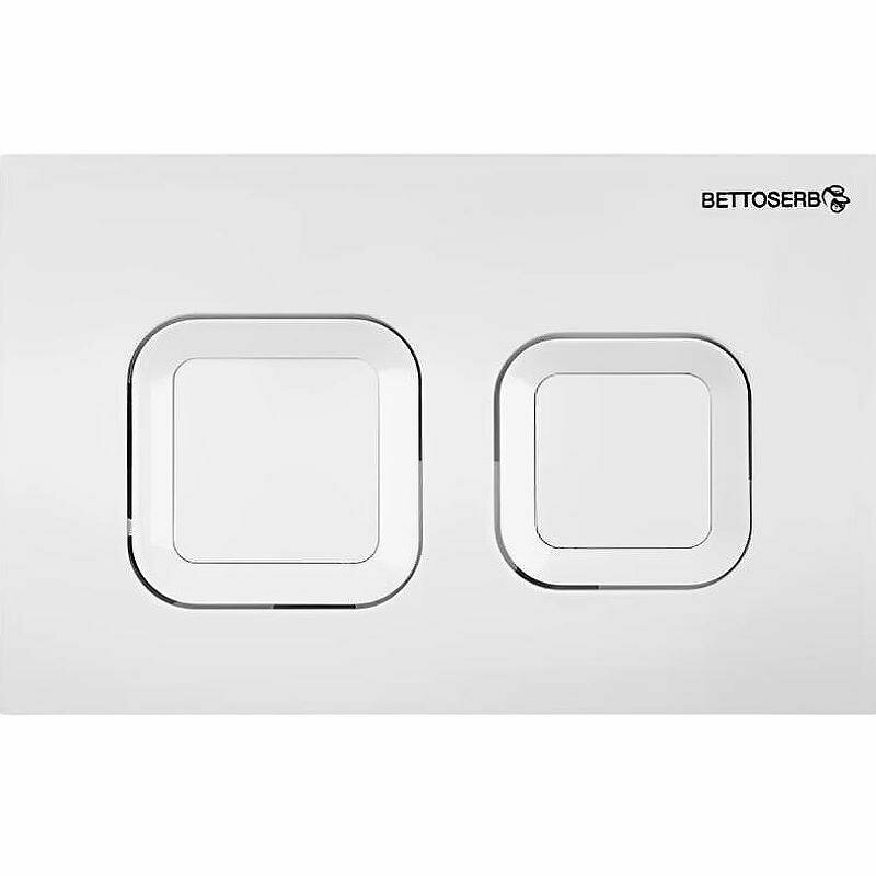 Кнопка смыва для инсталляции Bettoserb Sava Fix Slim Djerma 40006470 Белая глянцевая