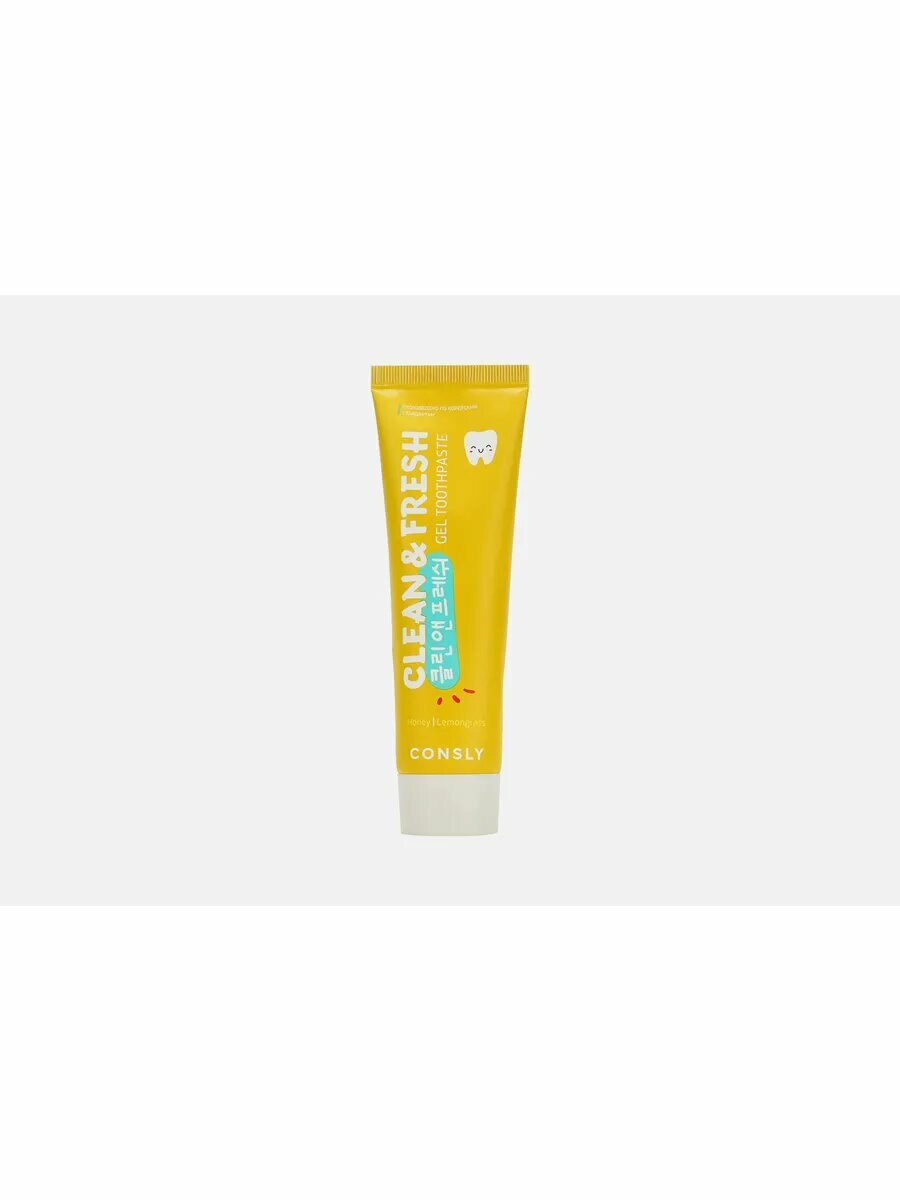 Зубная паста CONSLY Clean&Fresh Honey & Lemongrass Strengthening Gel Toothpaste 105 г