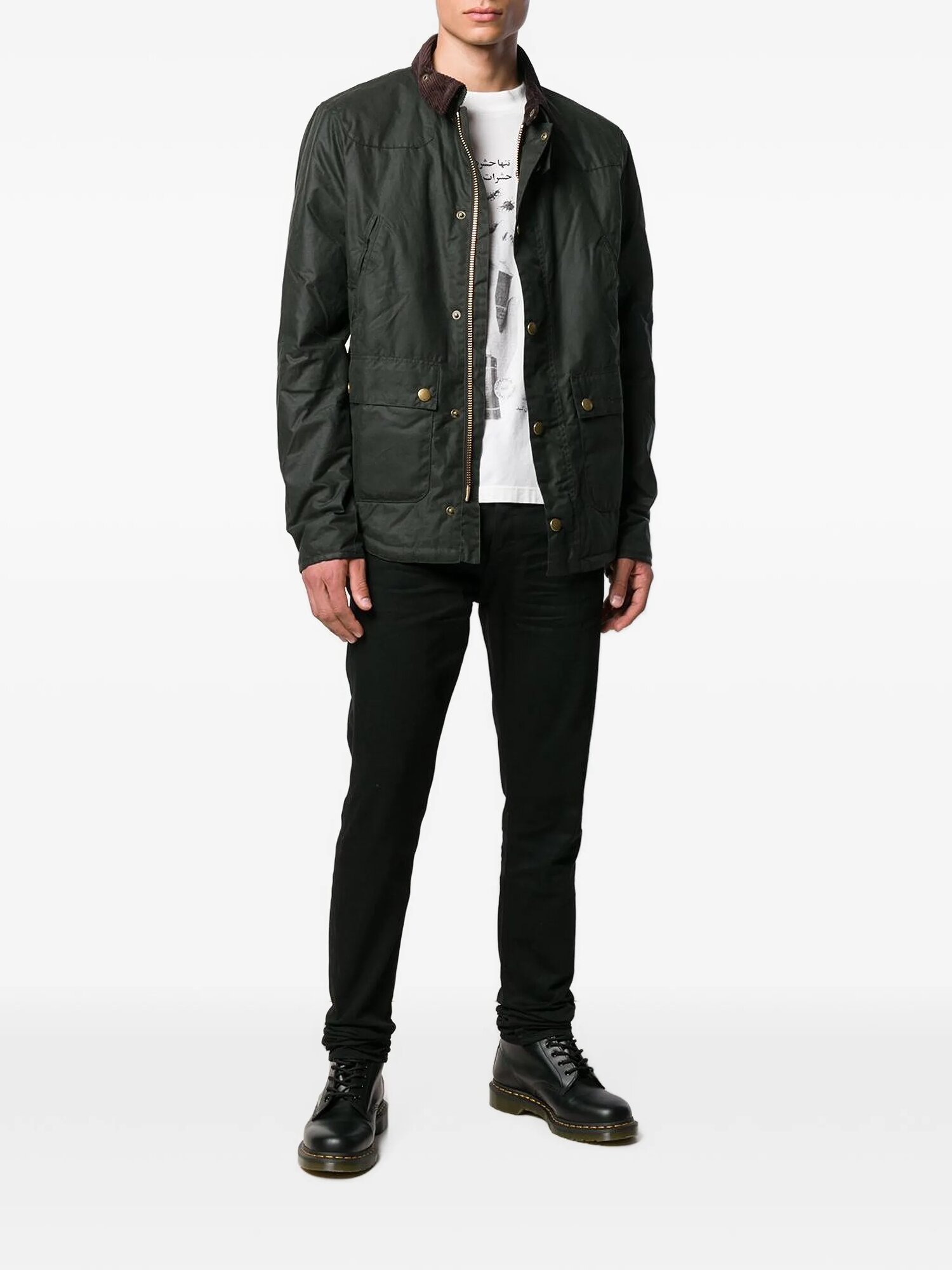 Куртка Barbour Corduroy-collar waxed jacket, размер 46 — фото 1