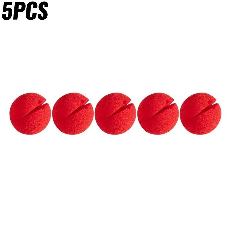 Красные носы клоуна, губка, 5 см 5Pcs