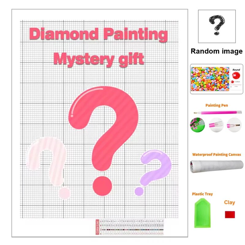 Алмазная вышивка 5D случайный рисунок 30x40 см Round 20X30CM