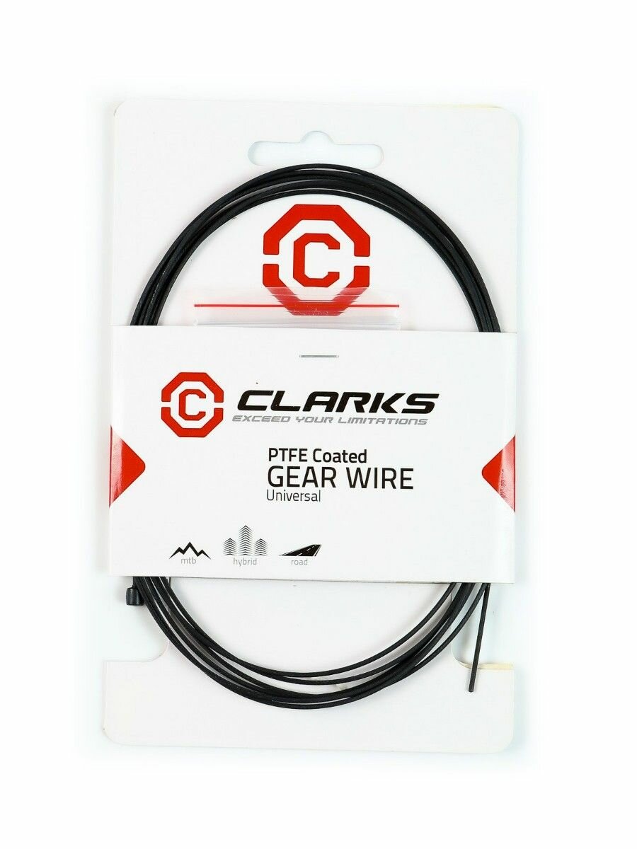 Тросик переключателя МТВ/Hybrid/Road CLARKS PRE-LUBE с тефлоном PTFE. 1.2х2275мм