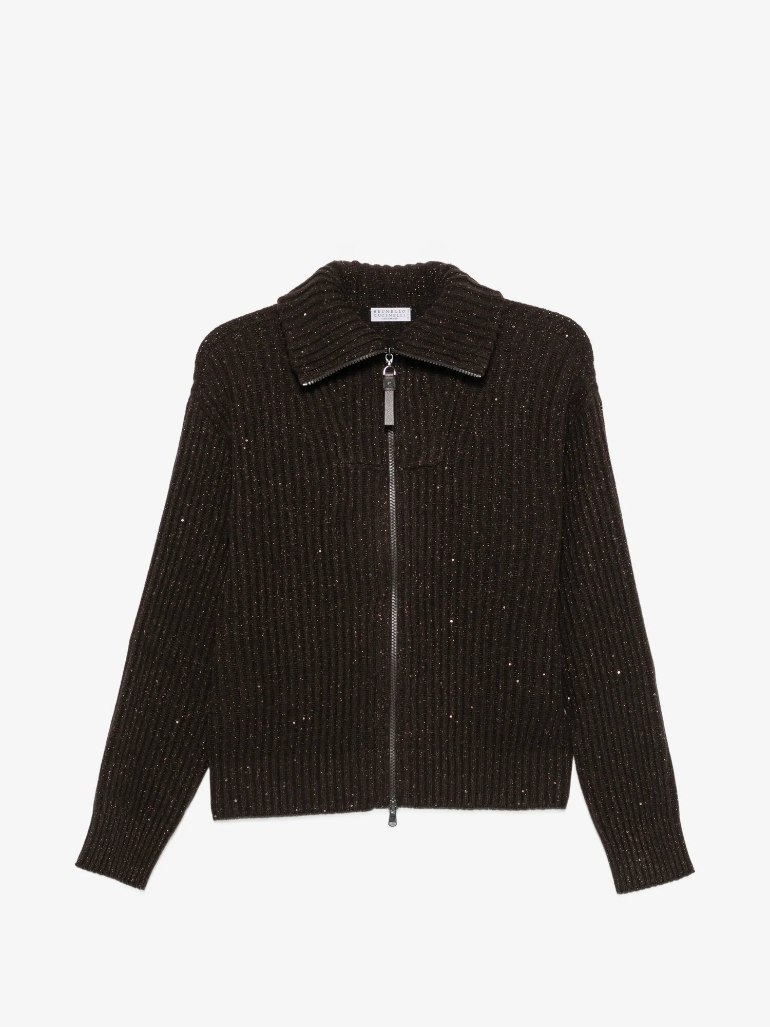 Кардиган BRUNELLO CUCINELLI Sequin-embellished ribbed cardigan