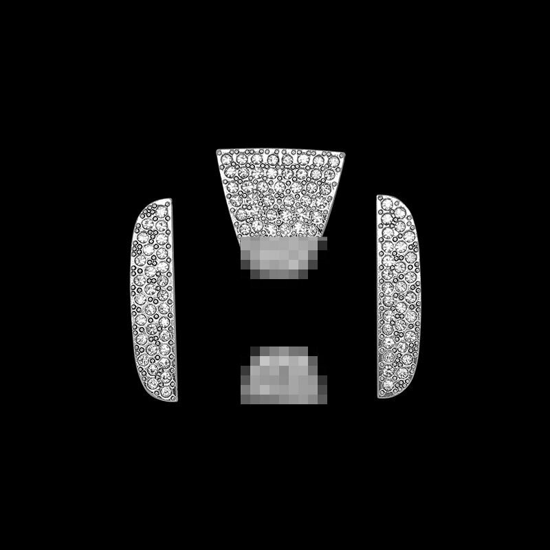 Наклейка с алмазами для рулевого колеса Honda, стандартный размер, прочный алмазный узор, подходит для моделей 2000-2023