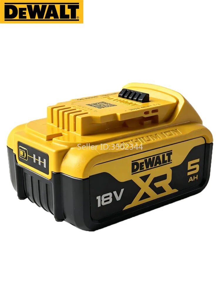 Аккумулятор DEWALT DCB184 Новый, 18В 5.0Ач Подходит для электроинструментов DeWalt 18 В/20 В.(2026 год)