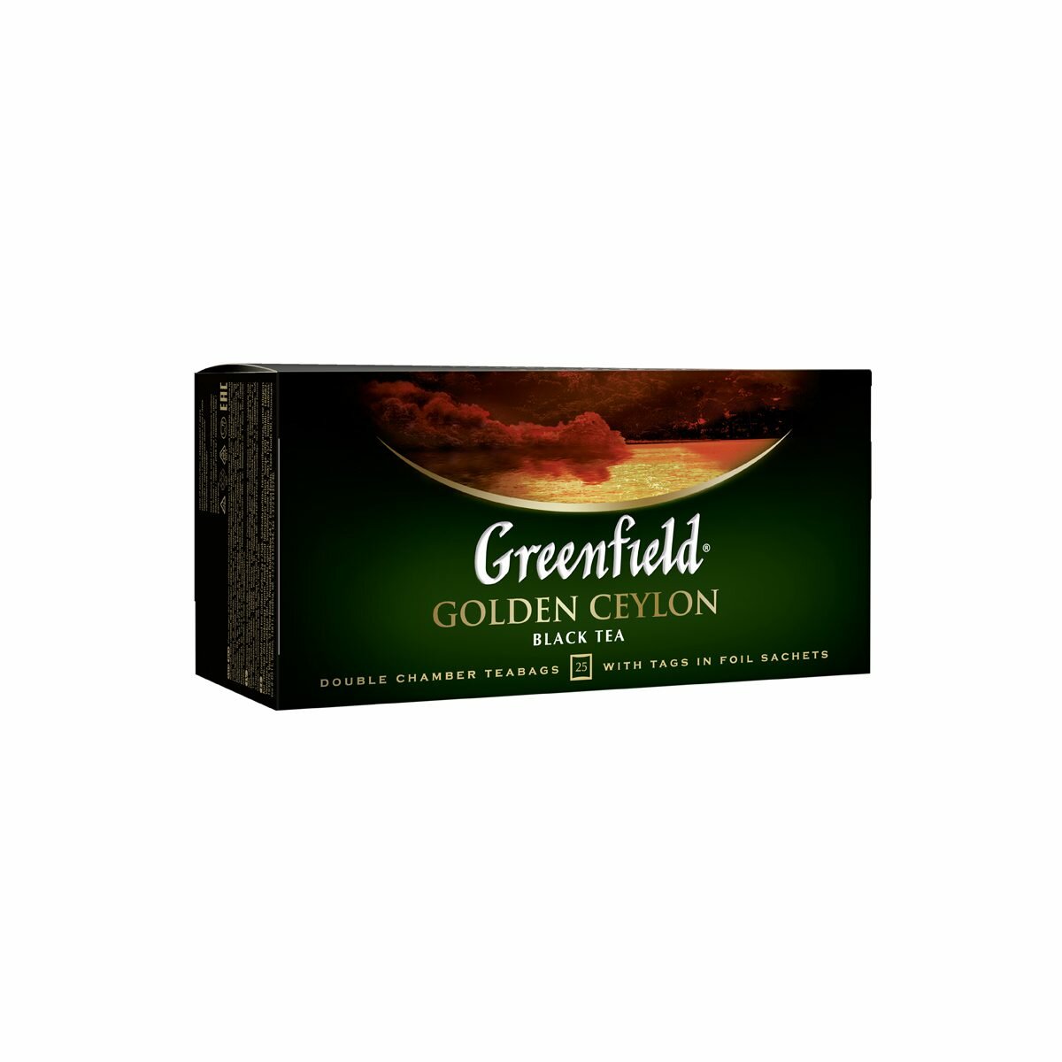 Чай Greenfield Golden Ceylon, черный, 25 фольг. пакетиков по 2г (0352-10), 10 уп.