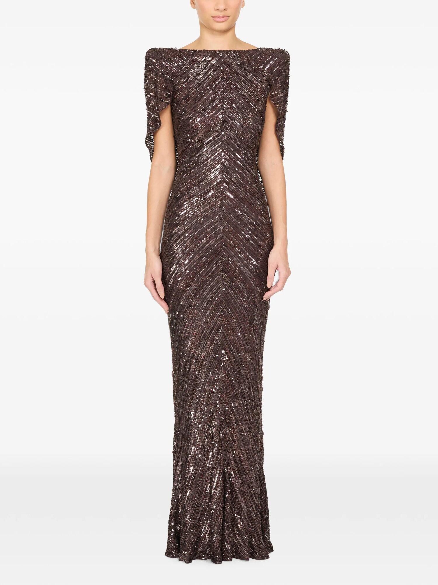 Платье Jenny Packham Sakari, размер 10, brown — фото 1