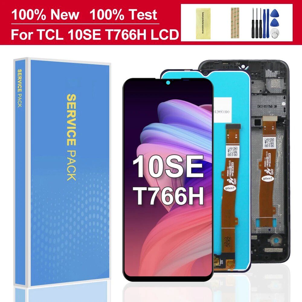 Дисплей для TCL 10 SE Black With Frame 6.52"