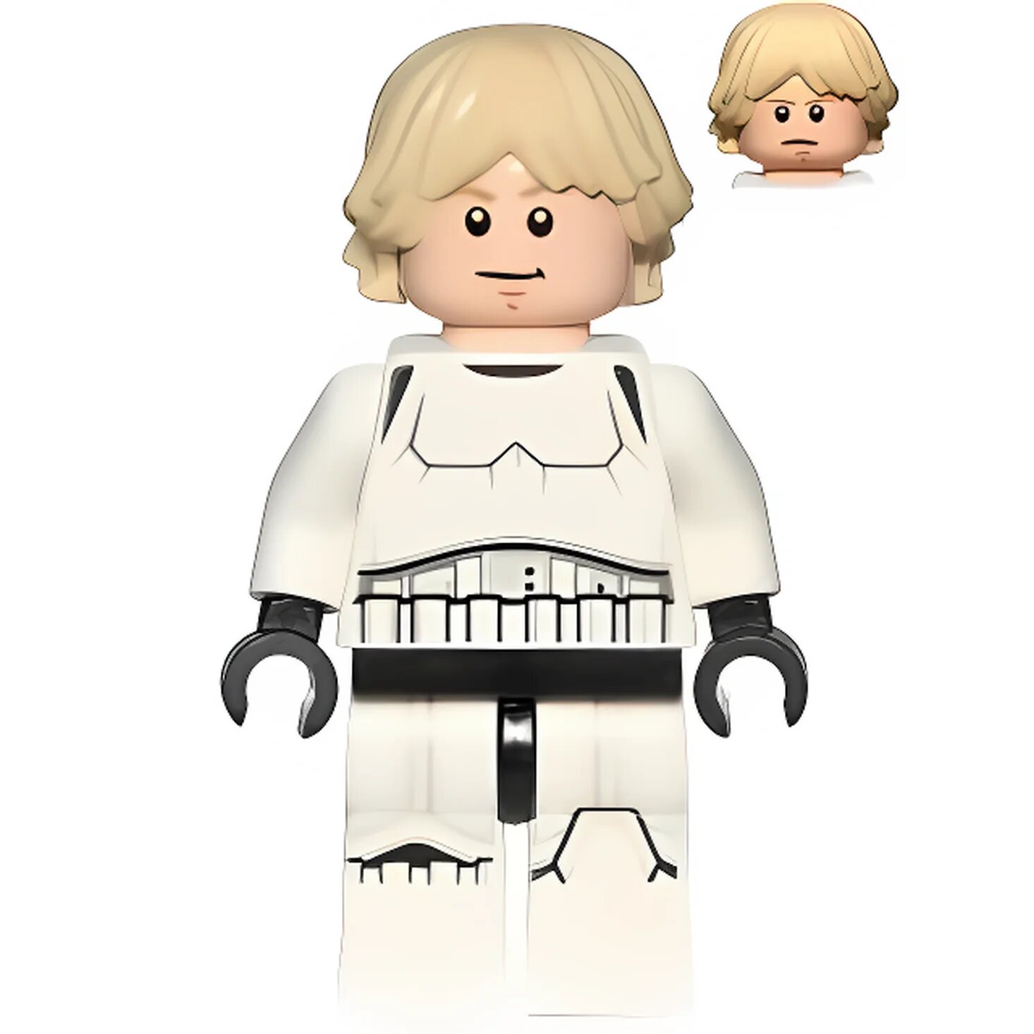Минифигурка Lego Star Wars Luke Skywalker - Stormtrooper Outfit, Printed Legs, Tan Hair sw0777 U