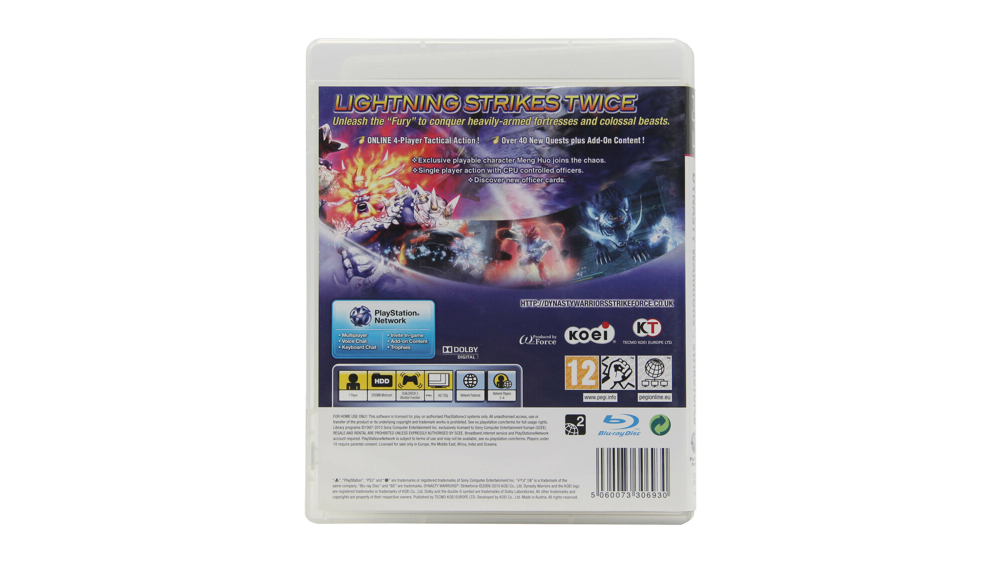 Dynasty Warriors Strikeforce (PS3) Диск, 12+, Английский язык — фото 1