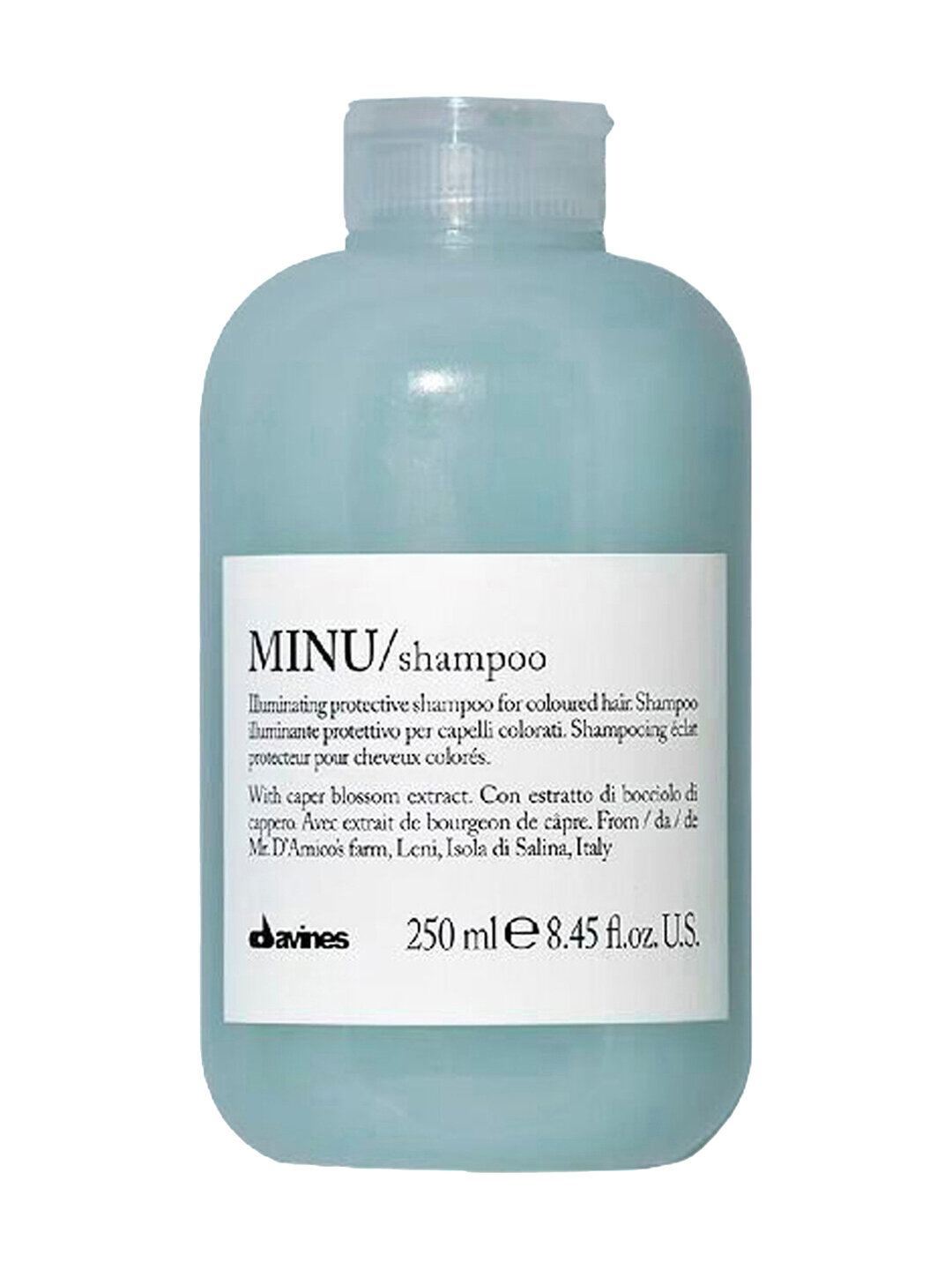 Шампунь для окрашенных и осветленных волос MINU, Davines, Италия, 250 мл
