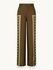 Брюки Tory Burch Satin pants, размер 12, коричневый