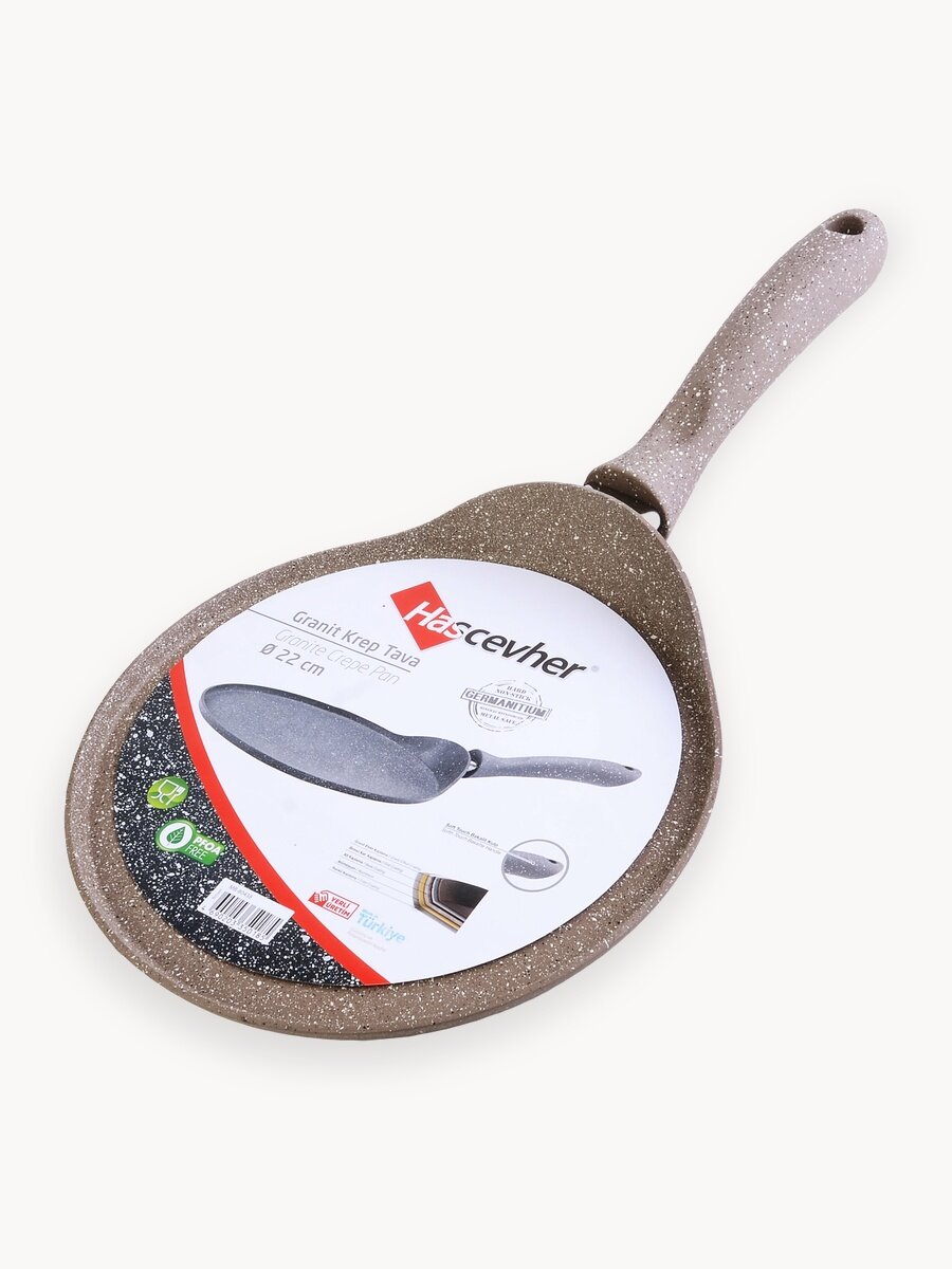 Блинница алюм 22 см мрам/п бак/руч 80438 KSMB-80438