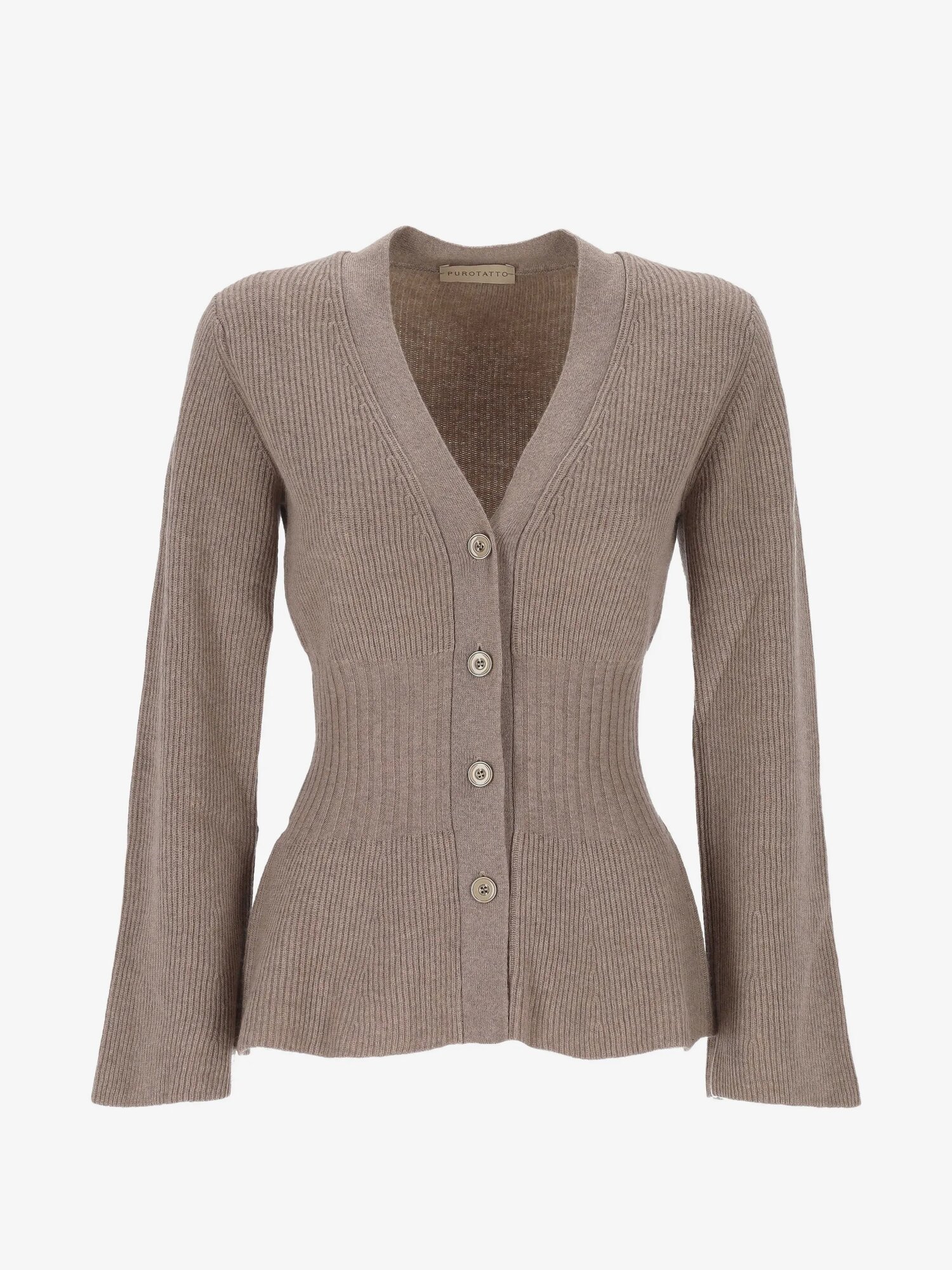 Кардиган Ribbed-knit V-neck cardigan