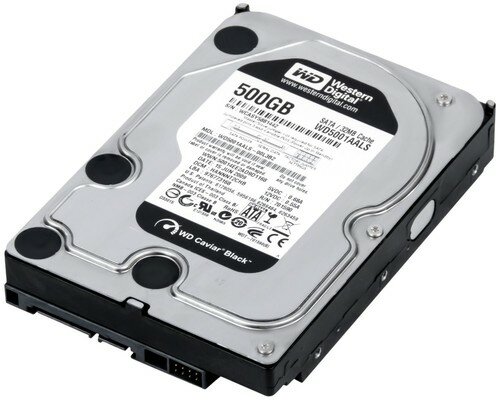 Жесткий диск Western Digital 500 ГБ Жесткий диск WD Black 7200 SATAII 3.5" HDD