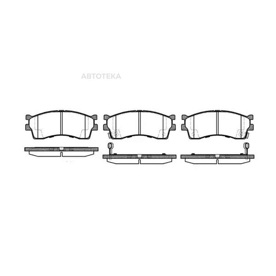 Колодки тормозные KIA RIO 00- перед. REMSA 041532