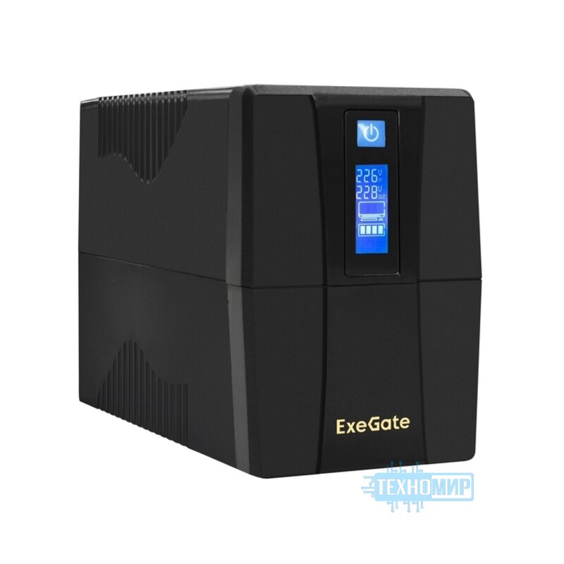 ИБП ExeGate Power Smart ULB-800. LCD. AVR.2SH EX292776RUS