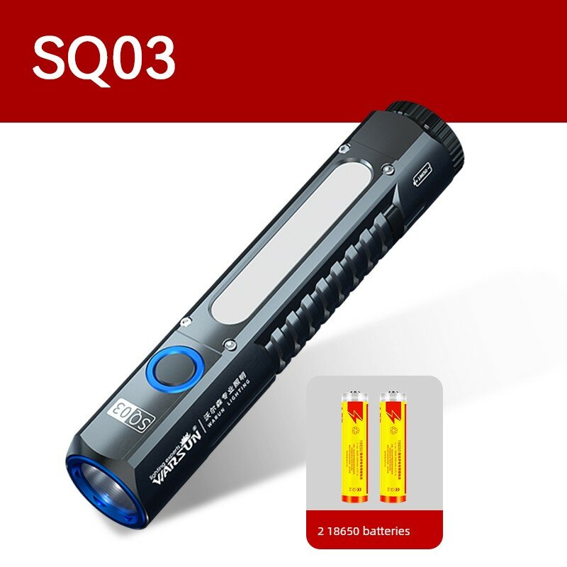 WosPort SQ03 LED лампа с магнитом, портативный ремонтный свет для улицы, стандартная две батареи 8-14 часов