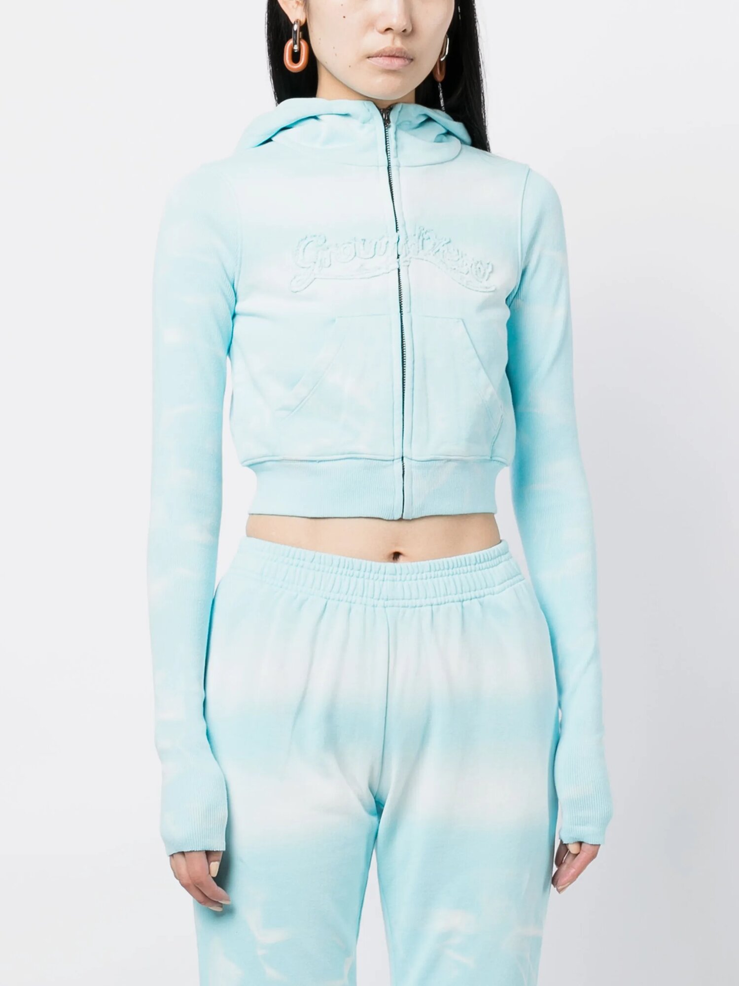 Куртка Ground Zero Tie-dye print cotton jacket, размер 40, синий — фото 1