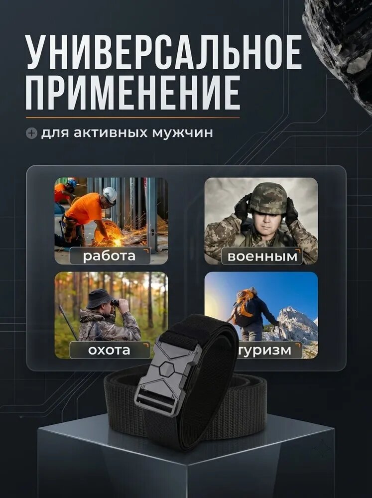 Подтяжки  для мужчин и женщин, черный — фото 1