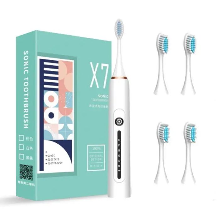 Электрическая зубная щетка ультразвуковая Toy Chi X7 SONIC Toothbrush, белая-