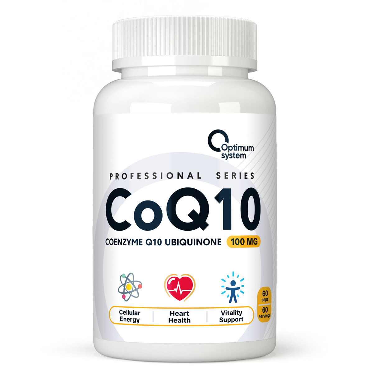 Optimum System CoQ10 Coenzyme Q10 Ubiquinone 100mg, 60 капс