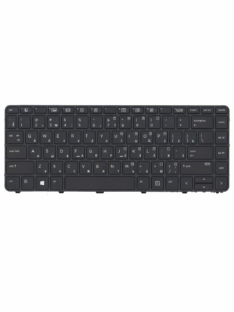 Клавиатура для ноутбука HP ProBook 430 G3 440 G3 445 G3 черная с рамкой