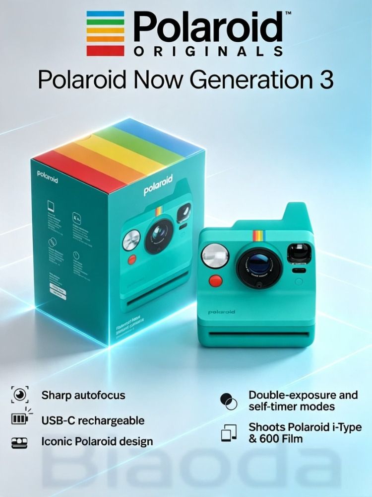 Polaroid Now Мгновенная камера i-Type 3-го поколения
