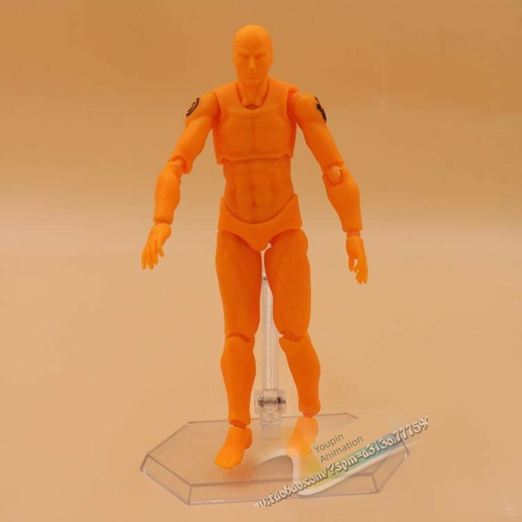 Figma Юношеская Версия 2.0 Подвижная Фигурка, Оранжевый Оттенок Кожи, Мужская, С Подвижными Суставами, 1 Шт