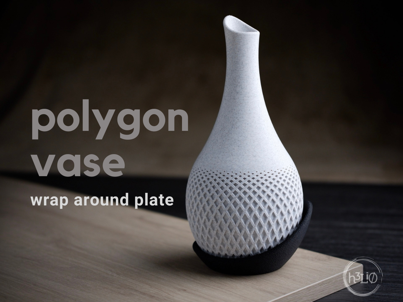 Ваза декоративная дизайнерская, 3D-печать, 3DOPRU арт. VASE-MW-527200