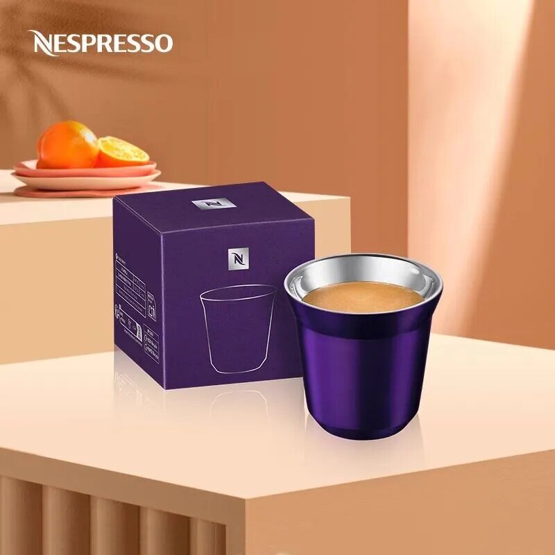 Nespresso Термокружка, 0.1 л, Фиолетовый, Нержавеющая сталь