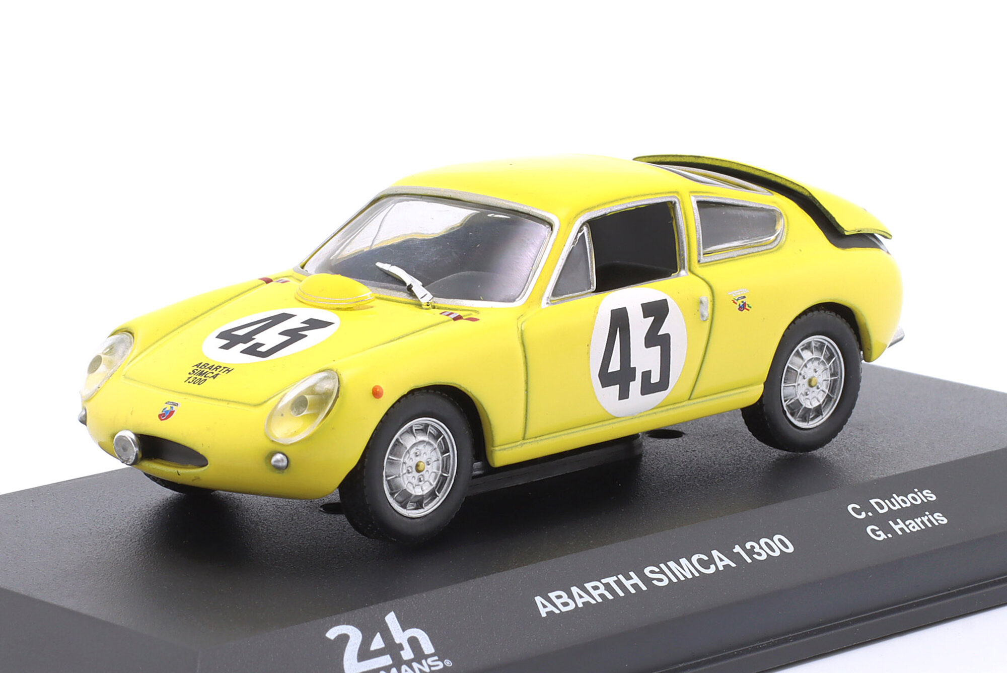 Модель коллекционная Abarth simca 1300 #43 24H lemans 1962 dubois, harris / абарт симка 24 часа ле-ман дубоис харрис