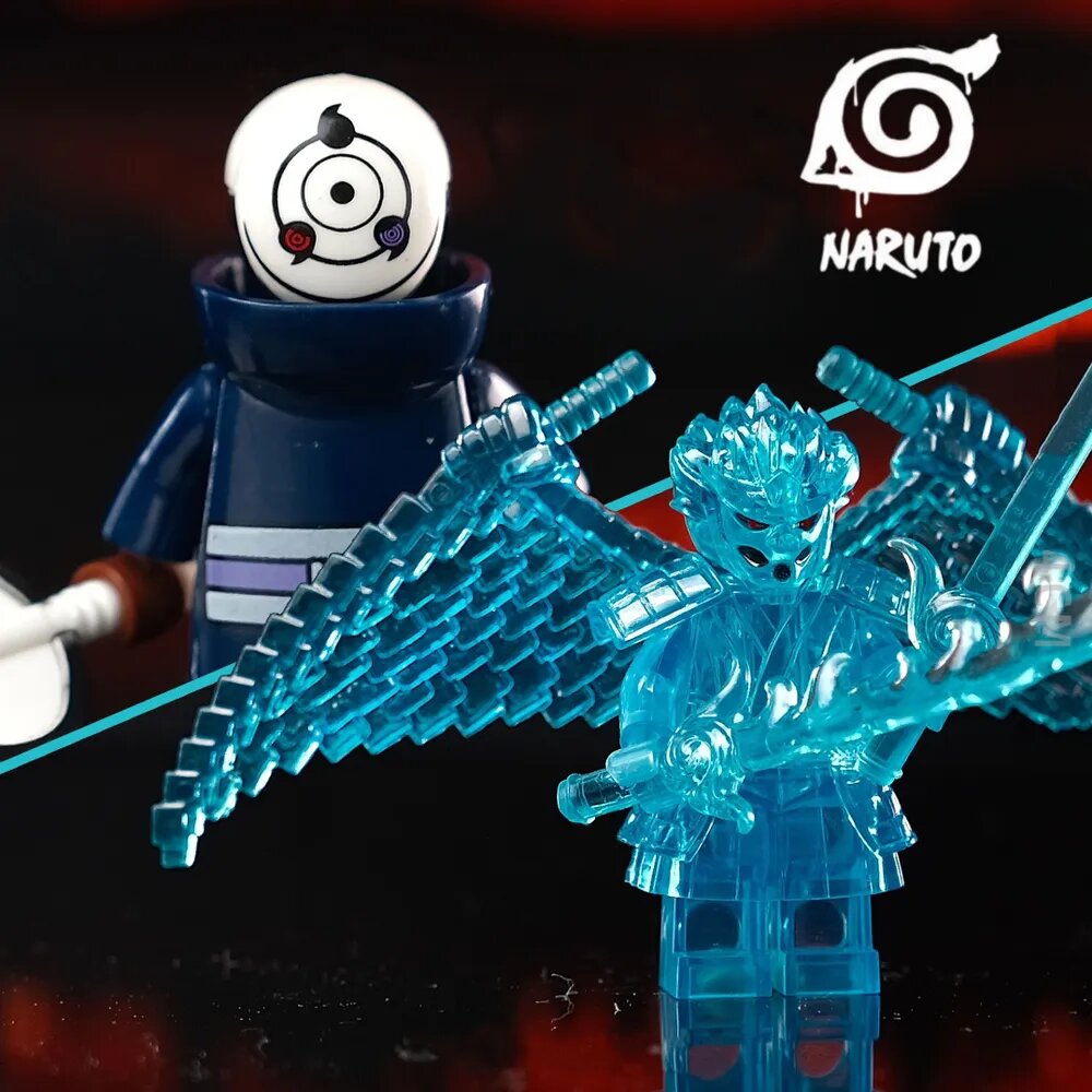 Naruto/Набор игрушки минифигурки аниме Наруто 2 шт(Обито Учиха и Susanoo)/конструктор совместимый с лего